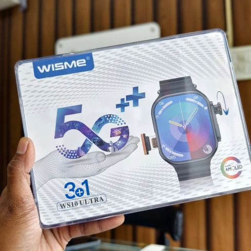 خرید و قیمت ساعت هوشمند Wisme مدل Wisme WS10 Ultra Watch 5G سیم کارتخور با دوربین چرخشی و 128 ...